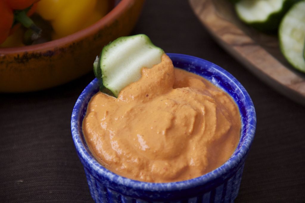 Vegan Cheesy Chipotle Dip - Just Glowing with Health